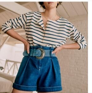 Sezane | Shorts | Sezane Rome Shorts Denim | Poshmark